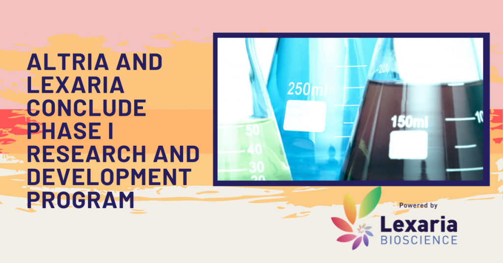 Altria and Lexaria Conclude Phase I Research and Development Program ...